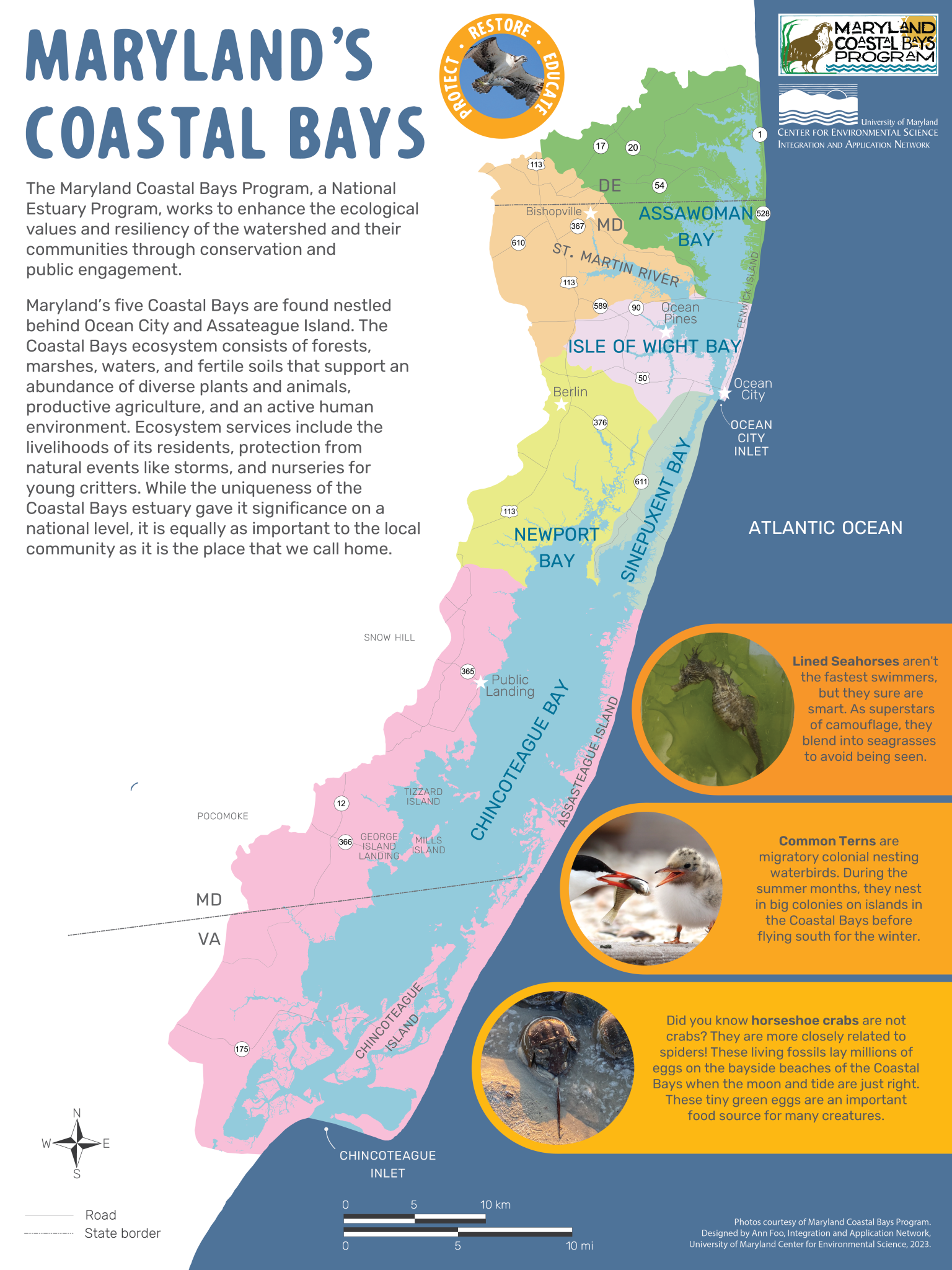 Coastal Bay Map - Maryland Coastal Bays Program